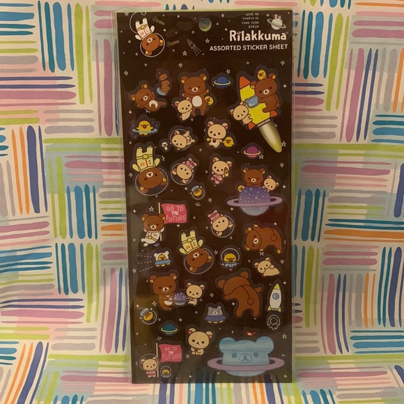 san-x | Office | Rilakkuma Sticker Sheet Korrilakkuma Sticker Sheet ...